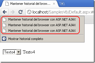 NEURONASOFT: ASP.NET - Mantener historial del navegador en ASP.NET AJAX